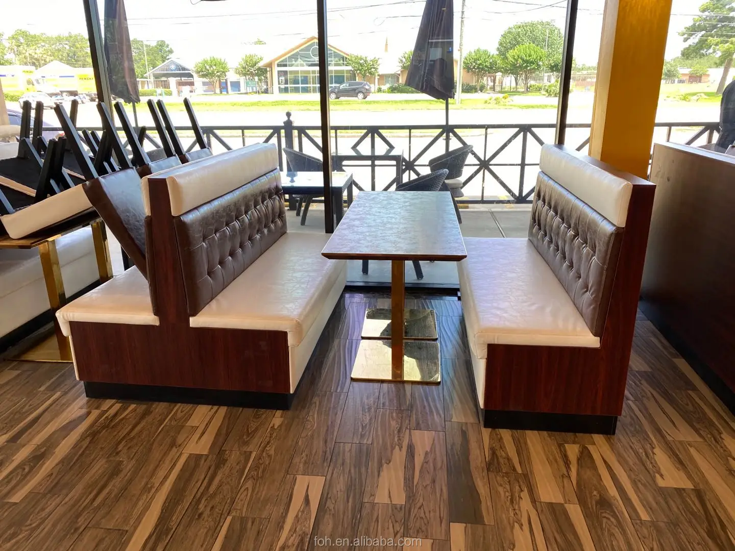 Modern Fast Food Restaurant Furniture - Booth Seating