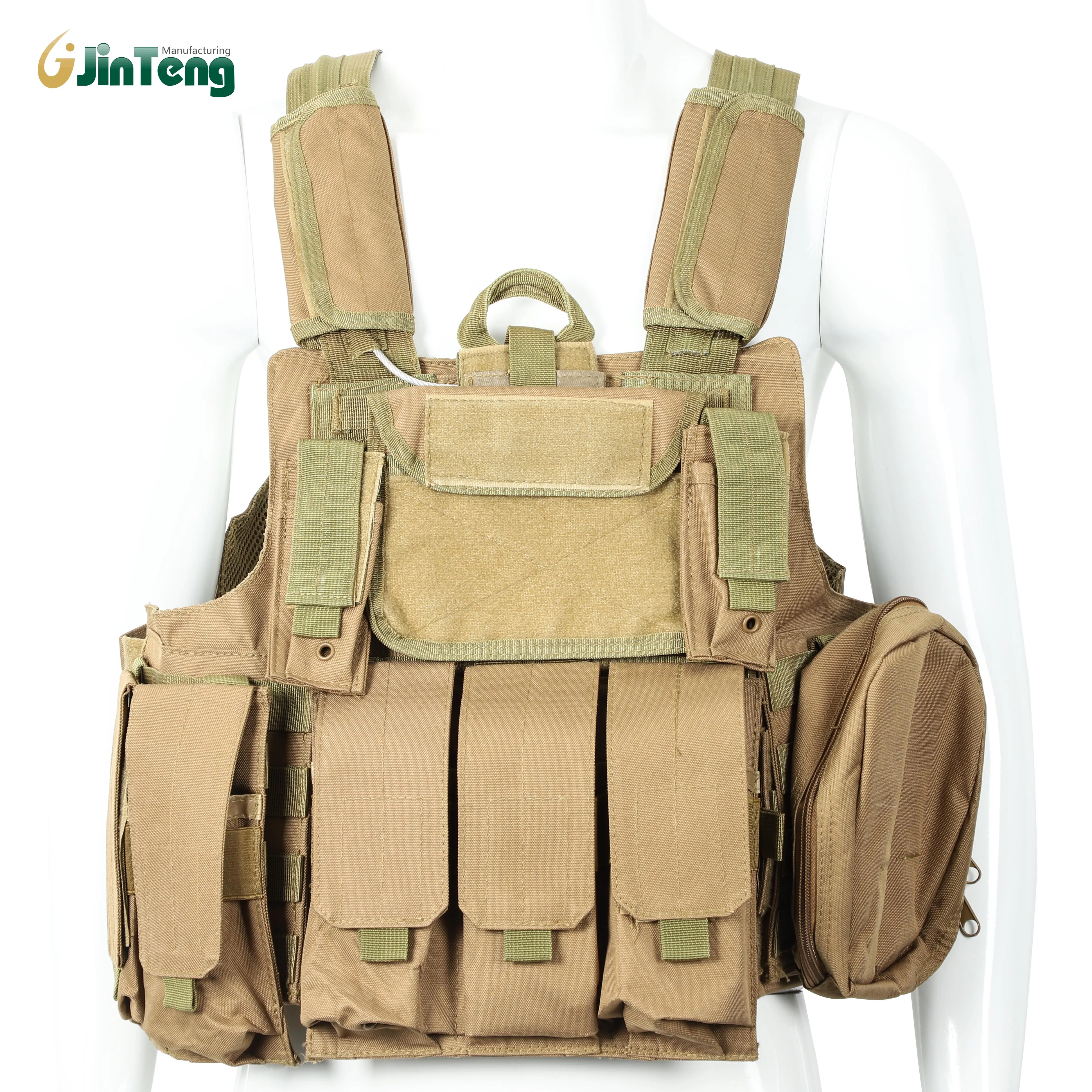 Unisex Tactical Vest Cs Field Camouflage Vest Molle Outdoor Combat ...
