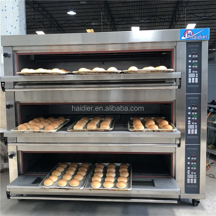 3 Decks 12 Trays Electric Bakery Oven - Efficient Baking