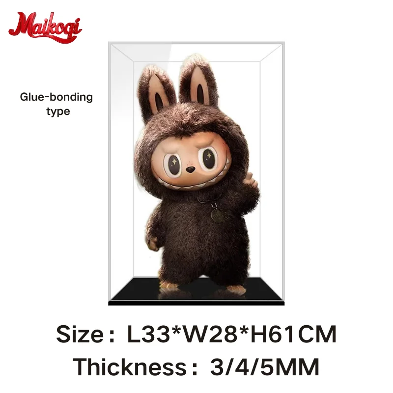 Acrylic Display Boxes for Dust-proof Storage of Zimomo and Labubu ...