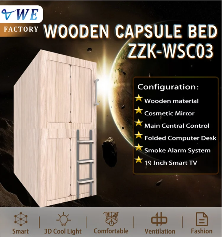 Japan Pod Space Capsule Hostel Beds - Modern & Secure