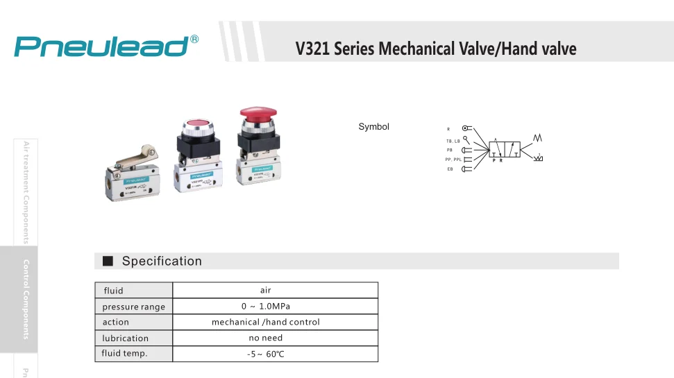 V321 Series Mechanical Valves/hand Valves Manual Valve - Buy Pneumatic ...
