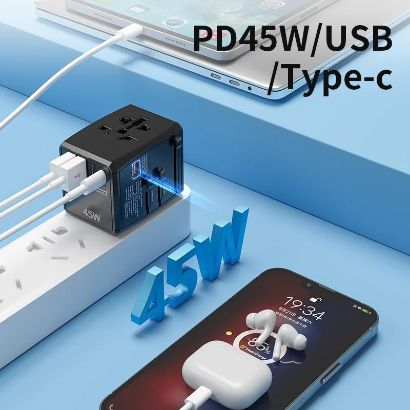 New Multi-function Socket With Global Gallium Nitride Fast Charge 45w ...