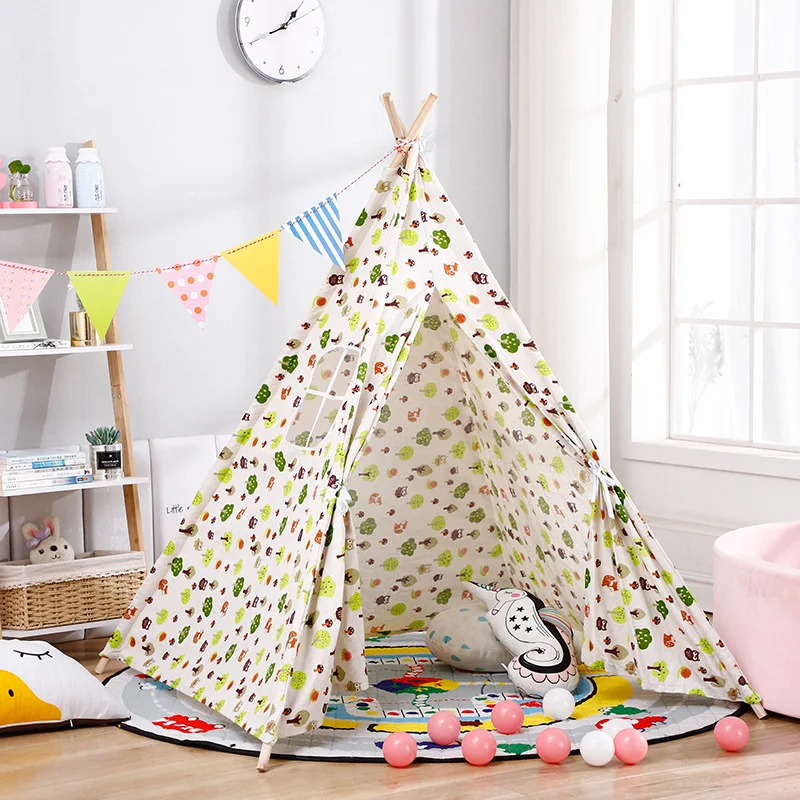 Kids Teepee Tent Children Tent Play House Indoor & Outdoor Foldable Toy ...