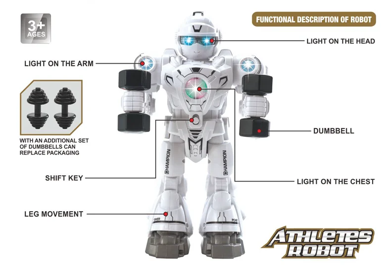 Df Athletes Robot Humanoid Educational Robot Toys For Boys Dancing ...