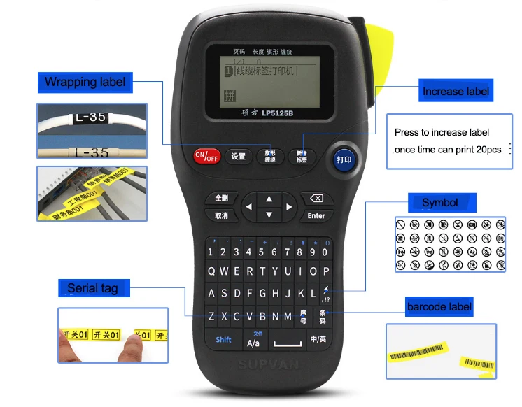 Adhesive Sticker Label Tape - 12mm Ferrule Wire Cable Sticker Marker ...