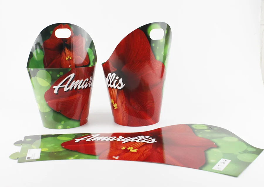 Folding Plastic Sleeve Garden Printing Plant Pot Covers