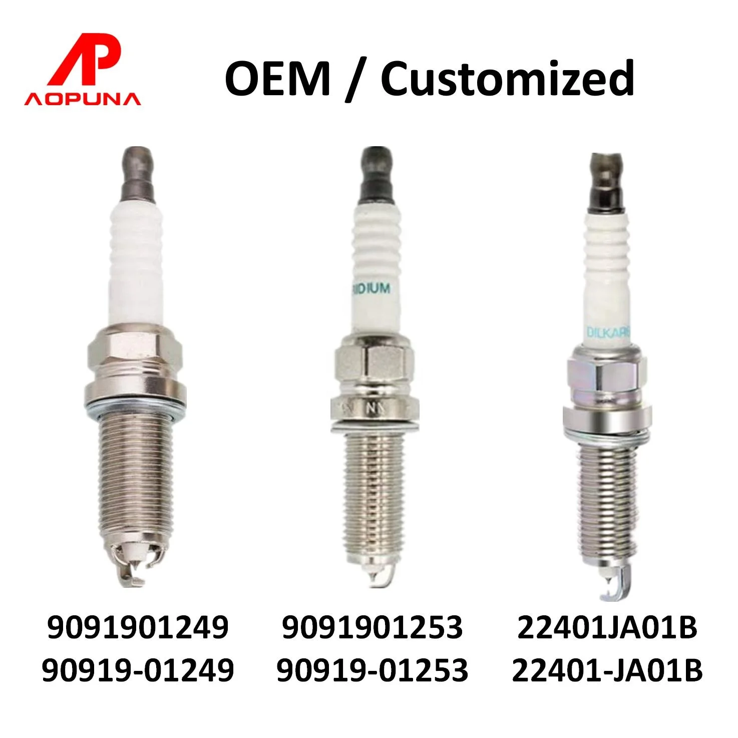 Spark Plug Plugs Bujias BKR6E11 9091901253 22401JA01B 9091901191 ...