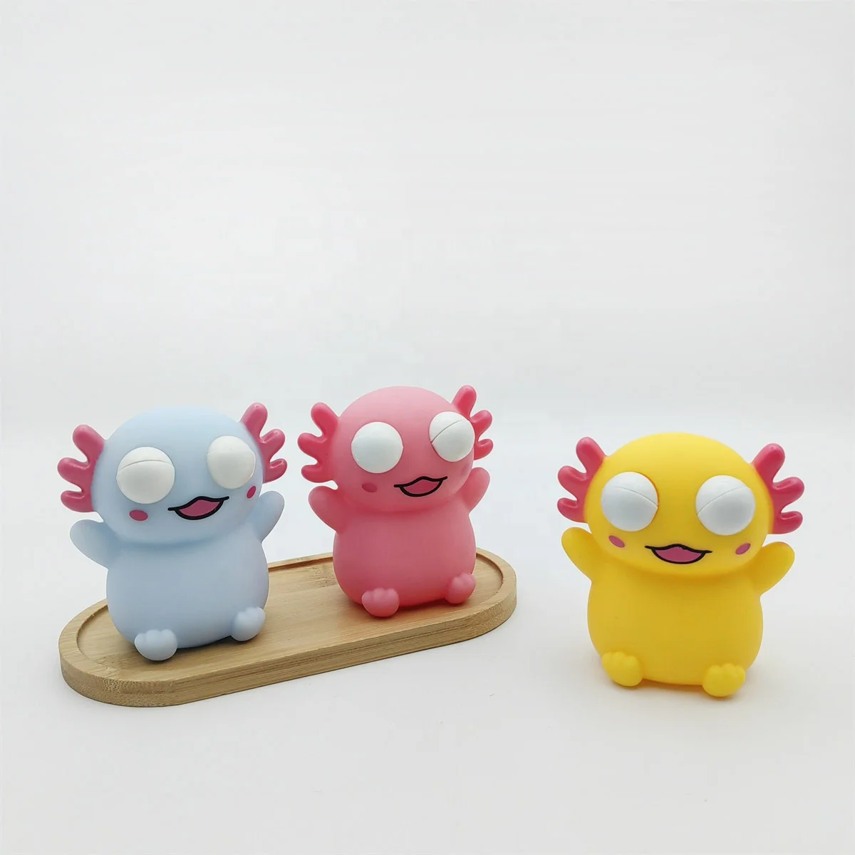 Animal Squishy Fidget Toys, Cute Axolotl Pop Out Eyes Anti Stress ...