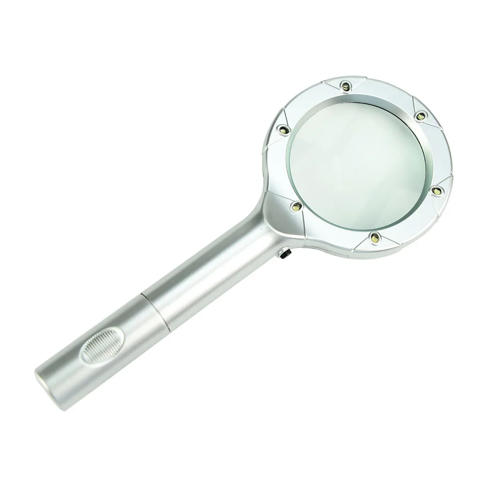 6 Led Lighted Vision Magnifying Glasses For Coin Collecting - Buy ...