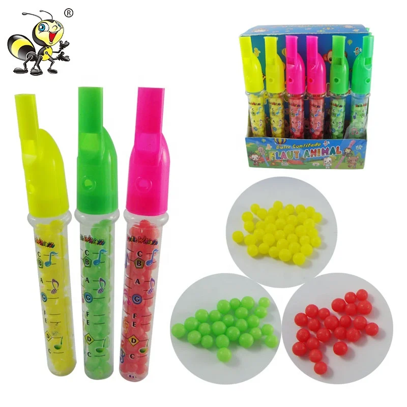 Plastic Variable Tone Flute Whistle Toy Fruit Ball Candy - Buy Ball ...