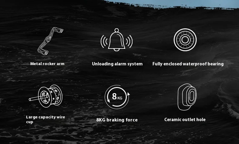 Long-distance Casting Special Black Micro-Object Lua Rod Wheel