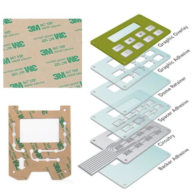 3M 7945MP, 7956MP,7957MP,7959MP 200MP Membrane Switch Spacer Tape