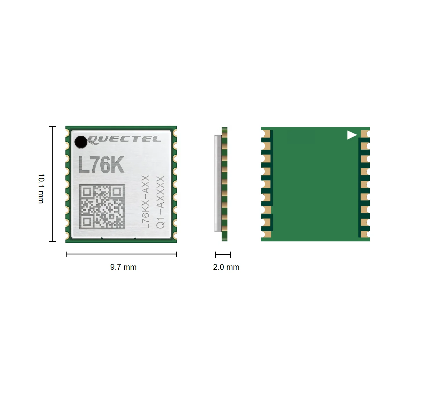 Quectel L76K Wireless GPS Module for GNSS Applications, 0.4g, OEM