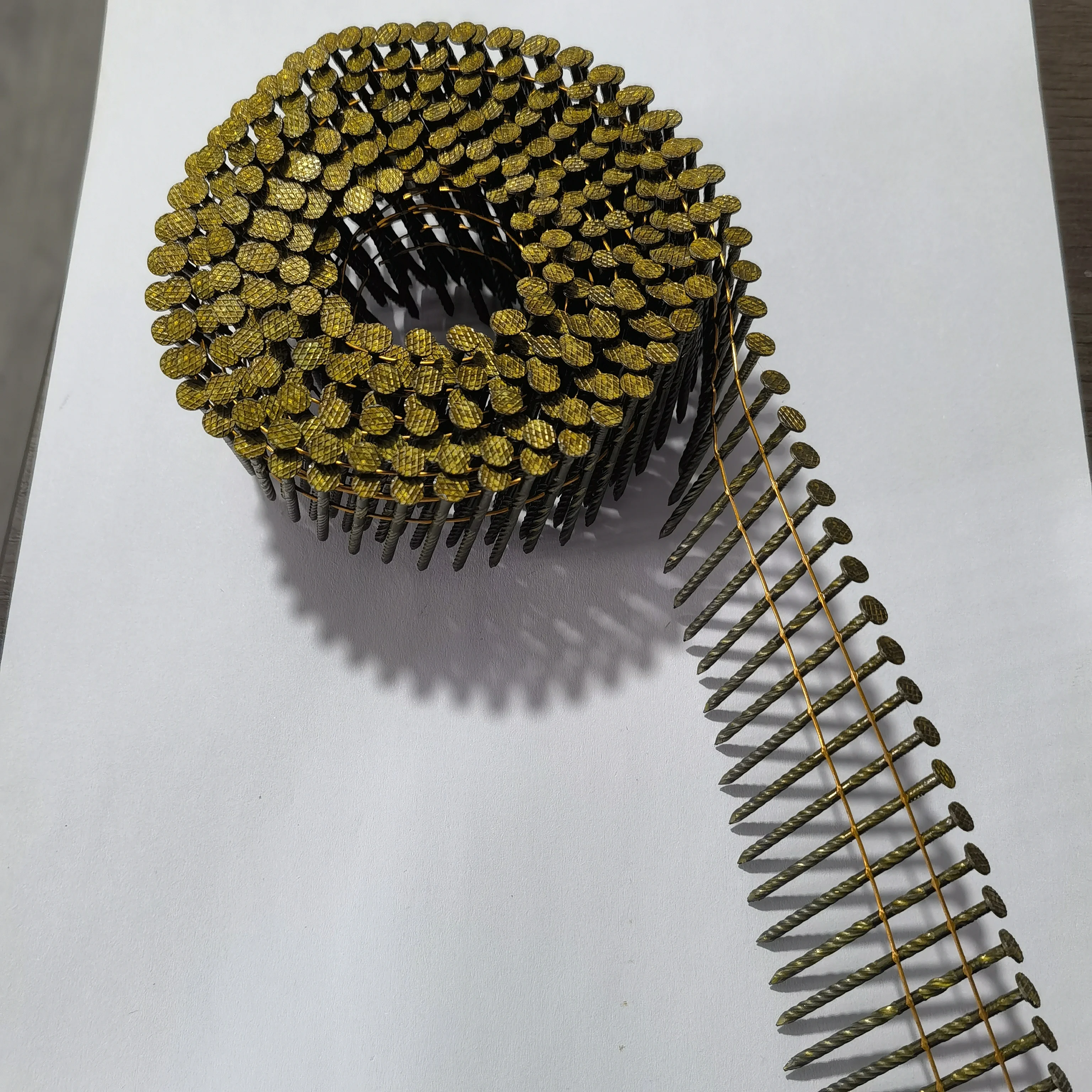 Top Popular Collated Pallet Iron Material Yellow Zinc White Pallet Coil ...