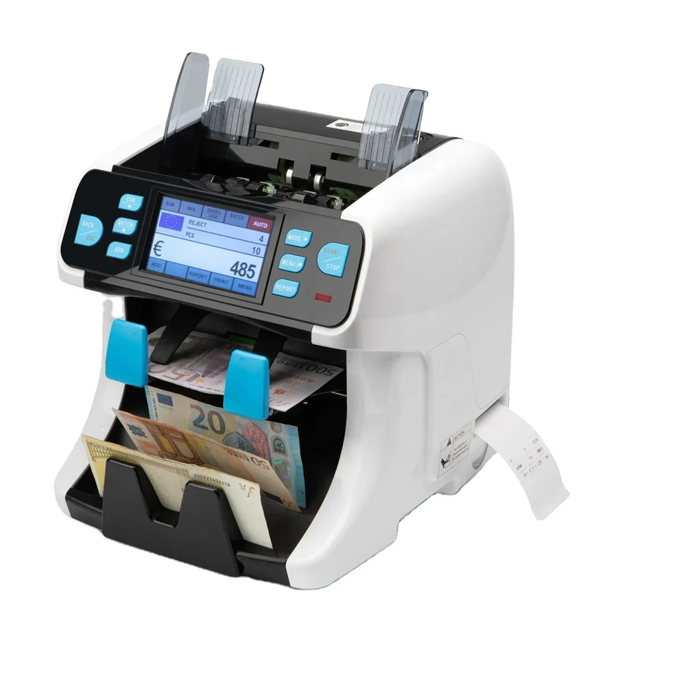 Numen Bank Notes Counter With 2 Pocket Daul Cis Money Sorter Machine ...