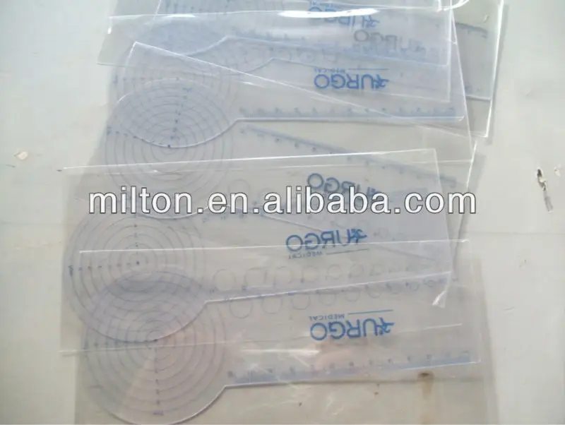 Skin Lesion and Burm Gauge Medical Ruler Goniometer Customization
