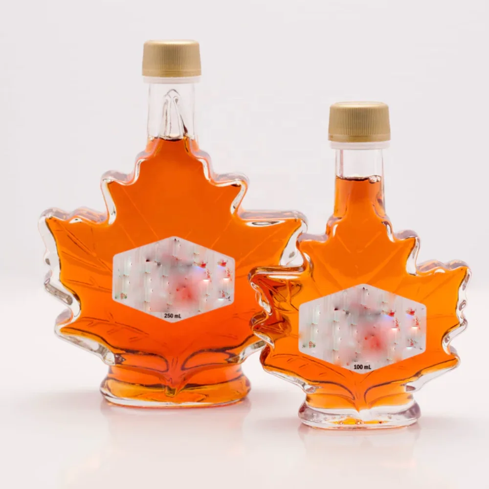 R 2024 New Empty Maple Syrup Bottles - Unique Glass Design