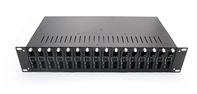 2u Rackmount Chassis14/ 16 Ports Fiber Media Converter Rack Mount ...