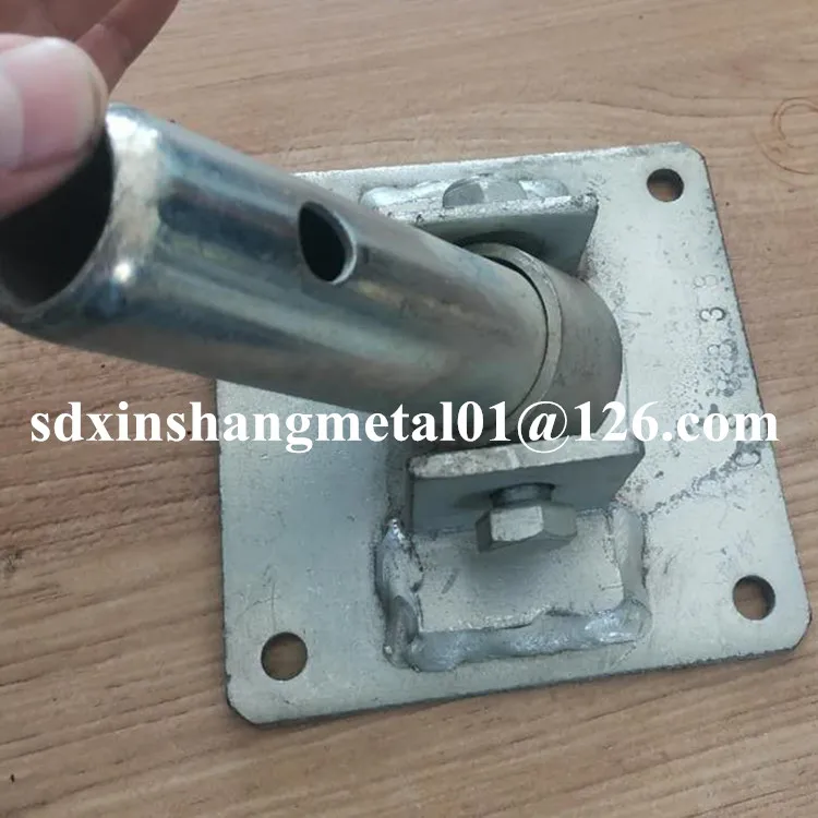 5'x5' Galvanized Scaffolding Swivel Base Plate - Durable & Versatile