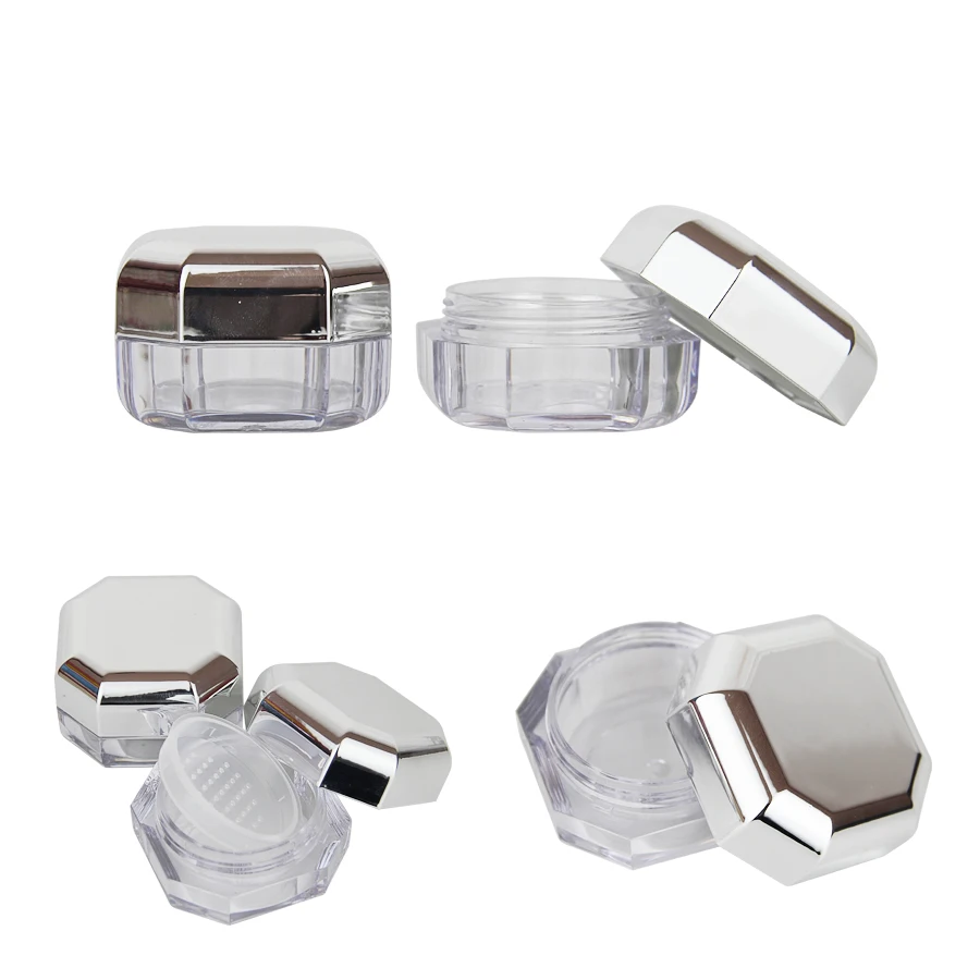 Clear Empty Loose Powder Compact Container Case Cosmetic Packaging ...
