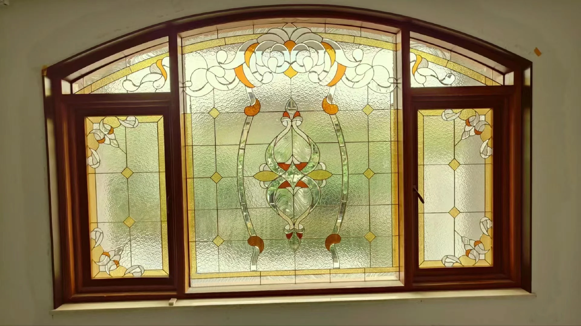 New Model Custom Beveled Glass Window Exterior Stained Glass Window ...