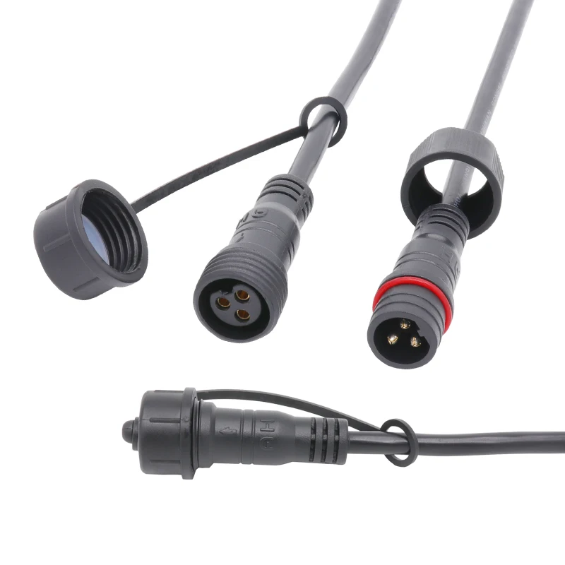 Aohua Outdoor Led Lighting Ip65 Circular Waterproof 3 Pin Power Cable ...