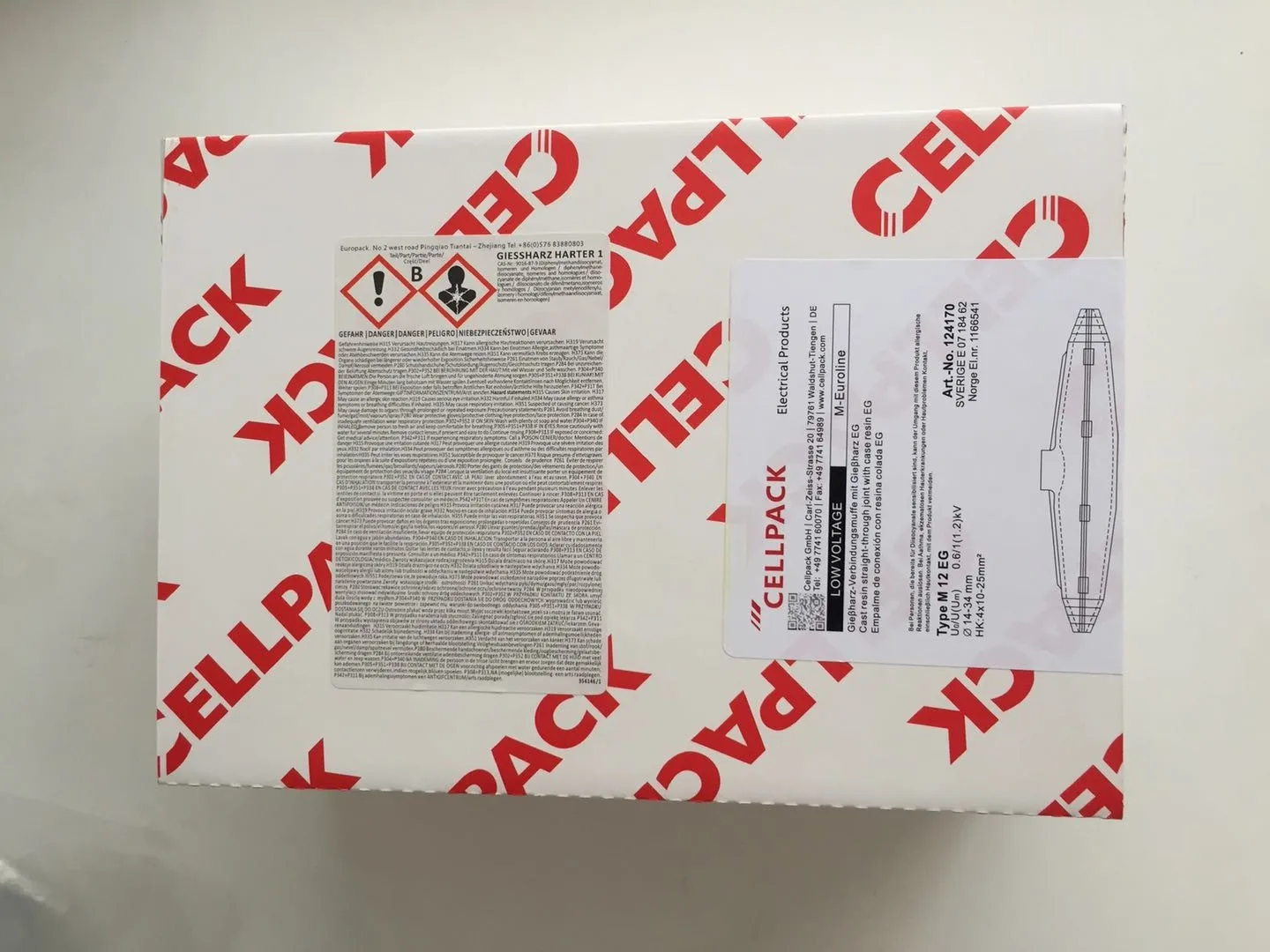 M14 Cellpack Cast Resin Cable Joint Box Kit For Submersible Pump/deep ...