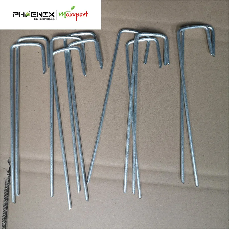 Garden Anchors Garden Pins Garden Staples J-type Sod Staple Nail ...