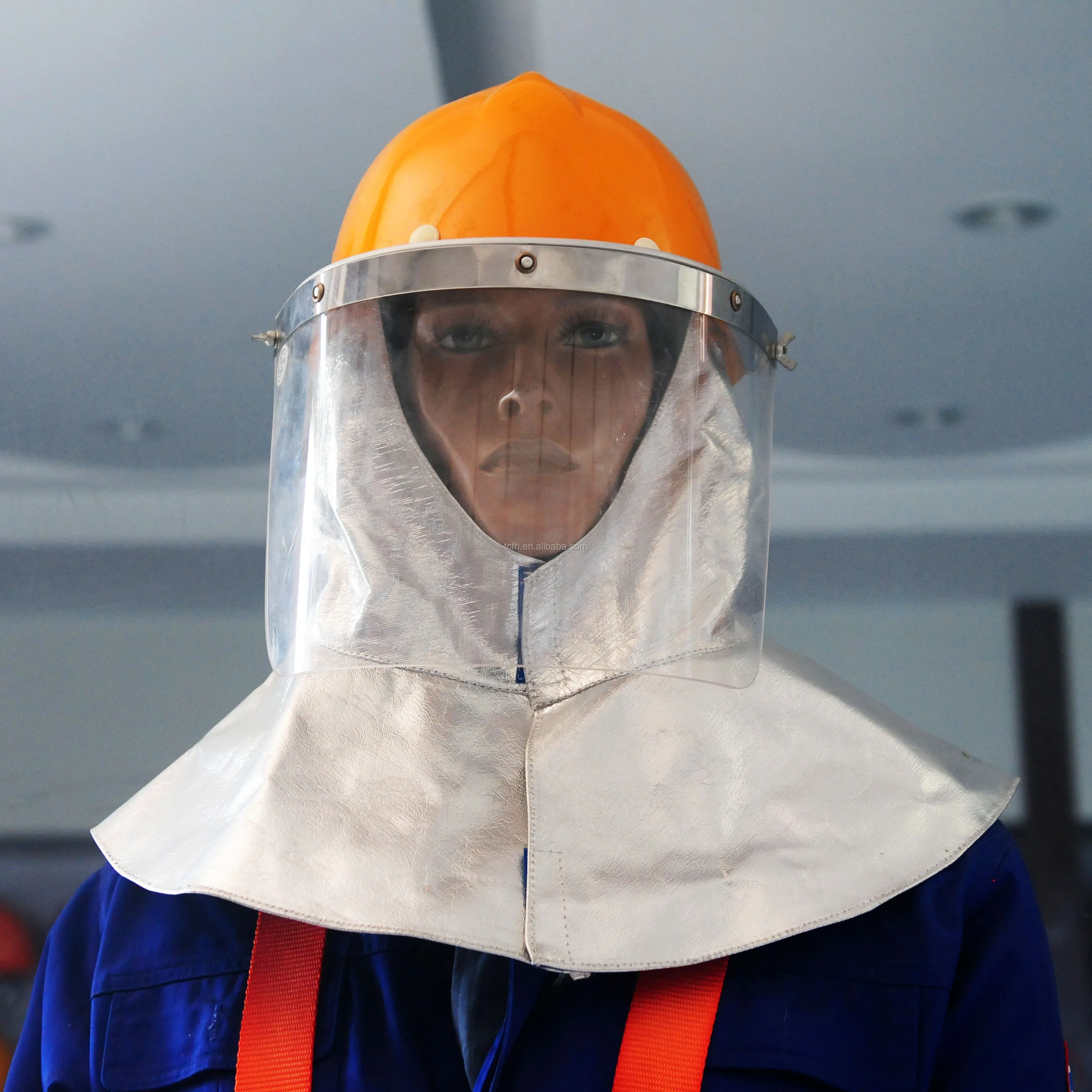 FRP Material Safety Helmet for Foundry Workers - High Temp Resistance