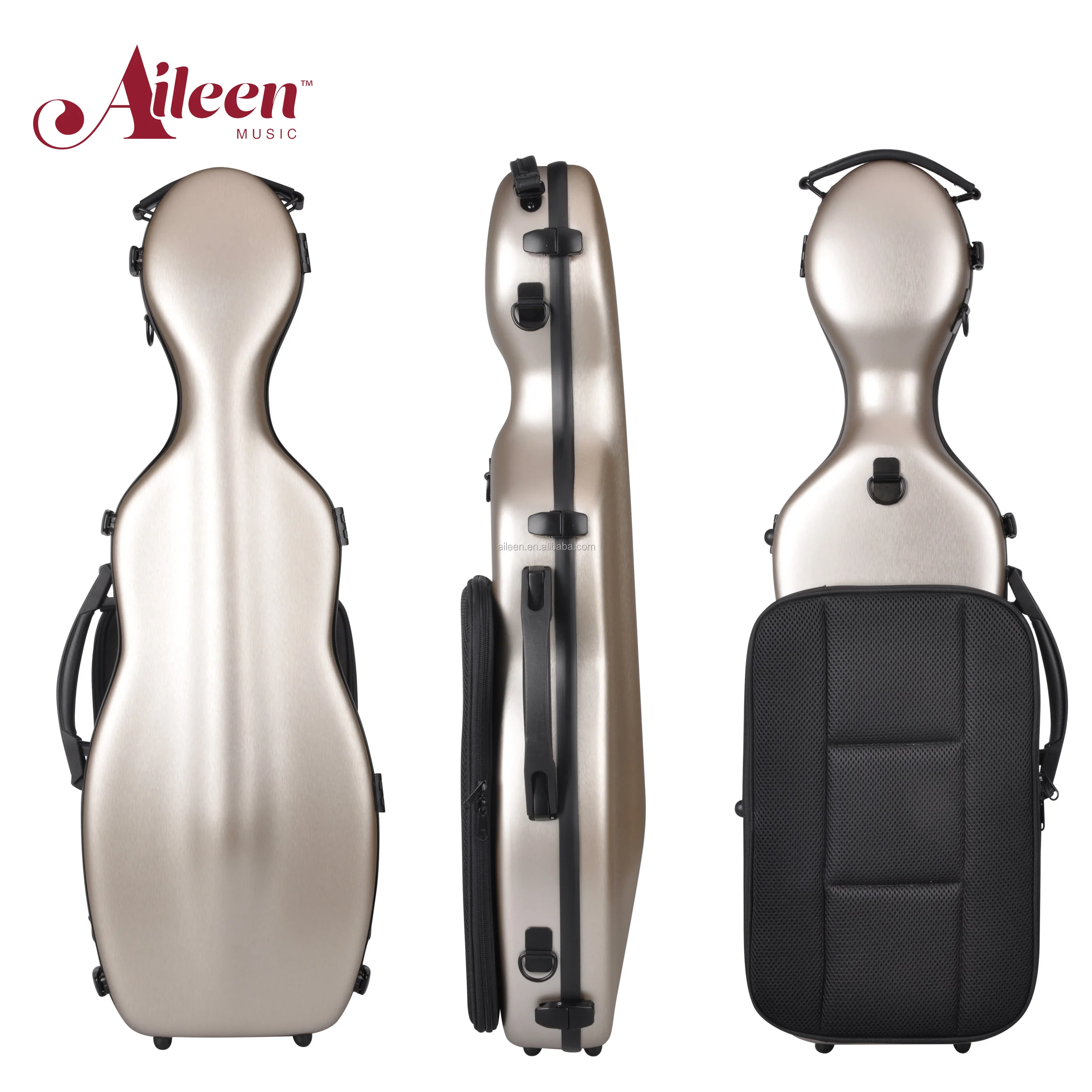 Carbon Fiber Hard Shell Waterproof Cello-Shaped Viola Case