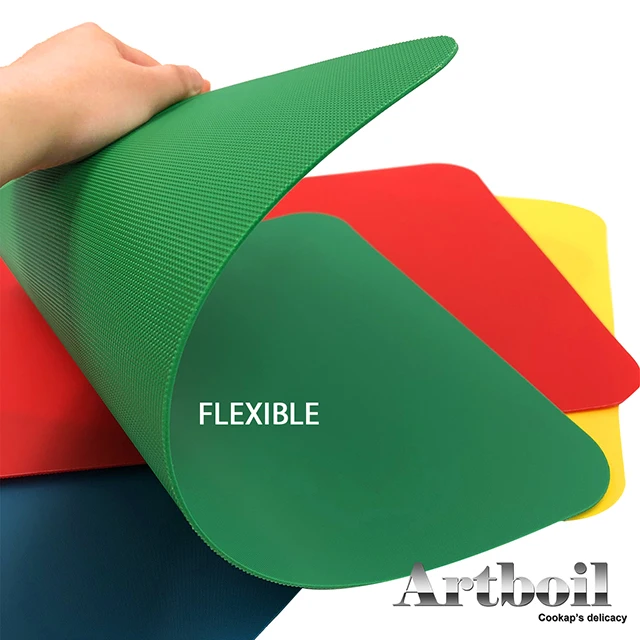 Extra Thick Plastic Cutting Board Mats Colour Cutting Mat Set Of 4 ...