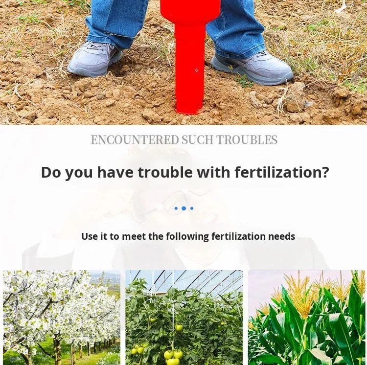 Underground Corn Soil-Applied Root Fertilizer Applicator Hand-Pressed ...