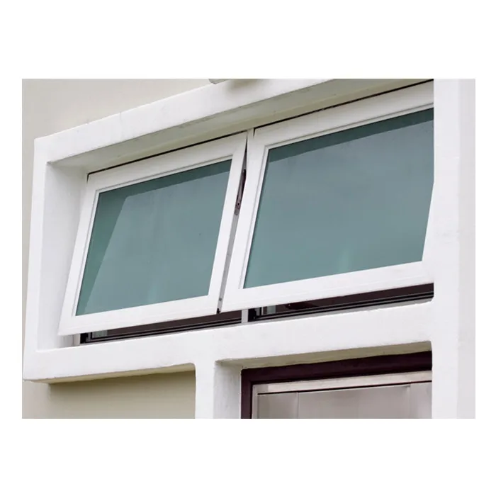 Aluminum Casement-window with stunt glass tempered for building project ...