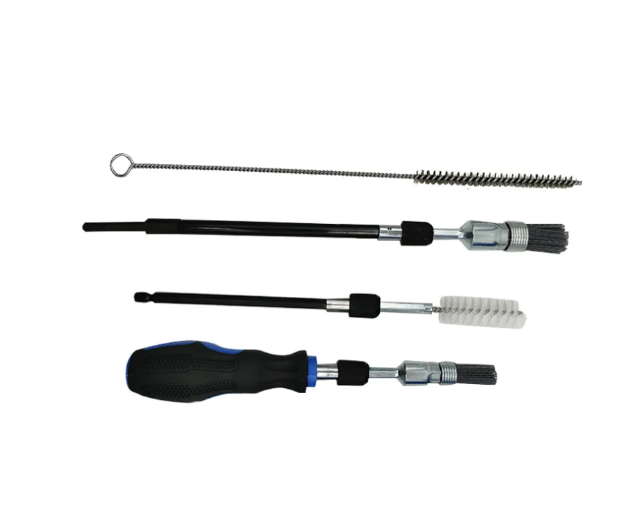 19PCS Universal Diesel Engine Injector Seat Cleaning Tool Cleaner Brush ...