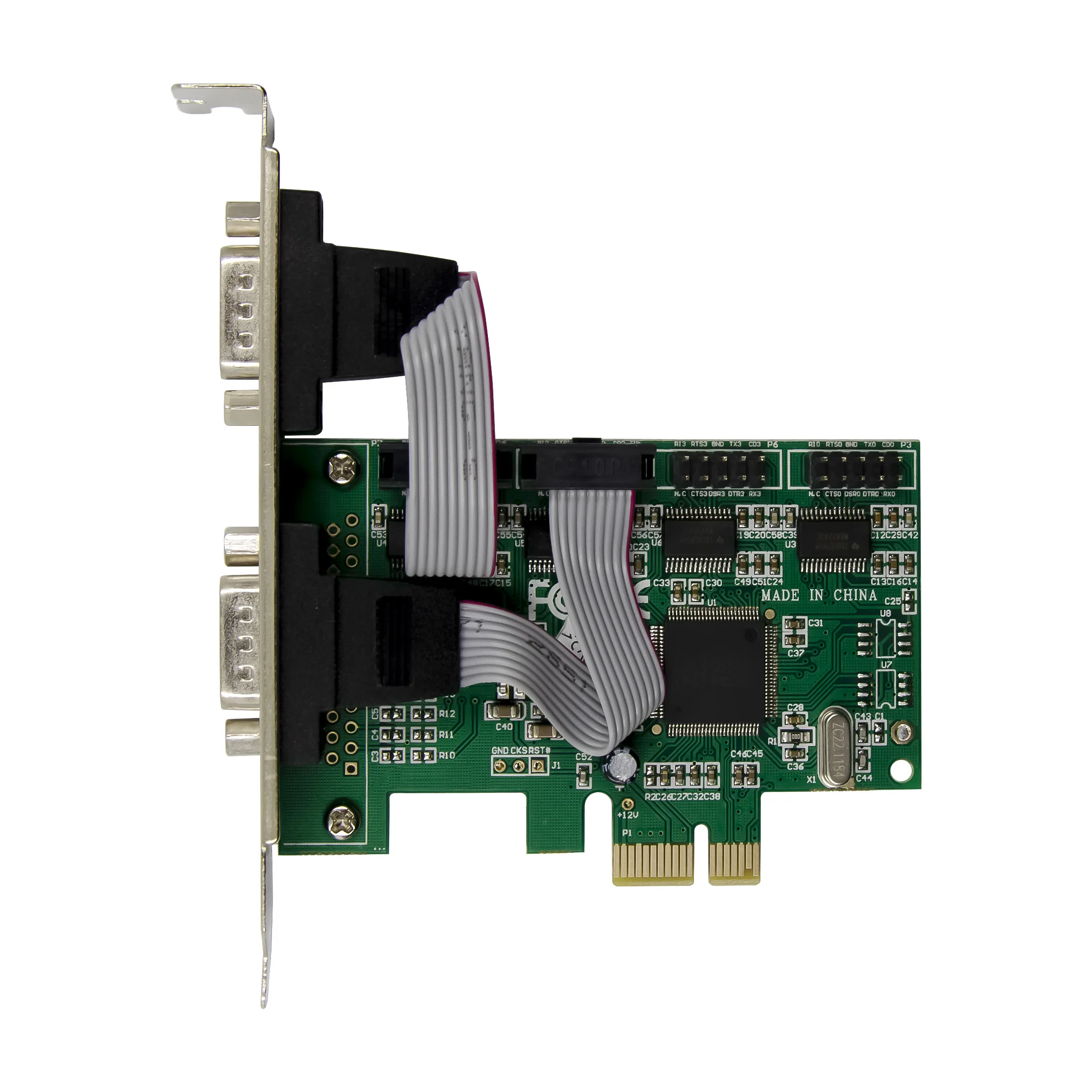 Pcie Ch384l 4s Db-9 Rs232 Serial Port Card Controller Card Pci Express ...
