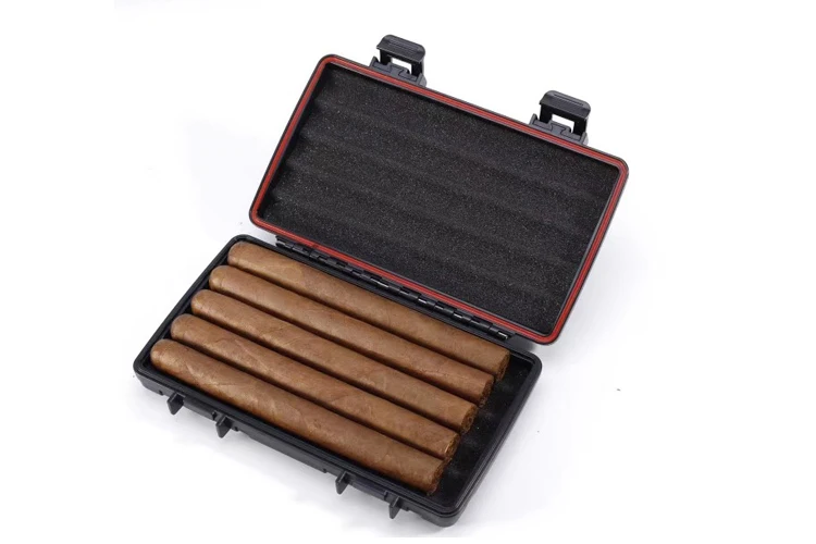 JF-094 JIFENG Explosion-Proof Foam Cigar Case - 5 Cigars
