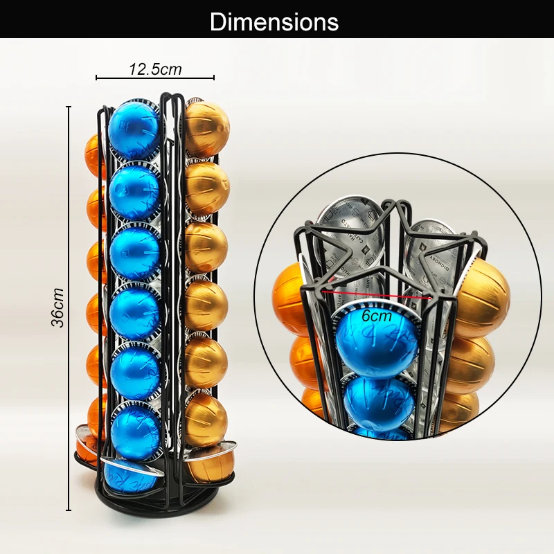 Original Vertuo Nespresso Capsule Holder Multifunctional Metal Storage ...