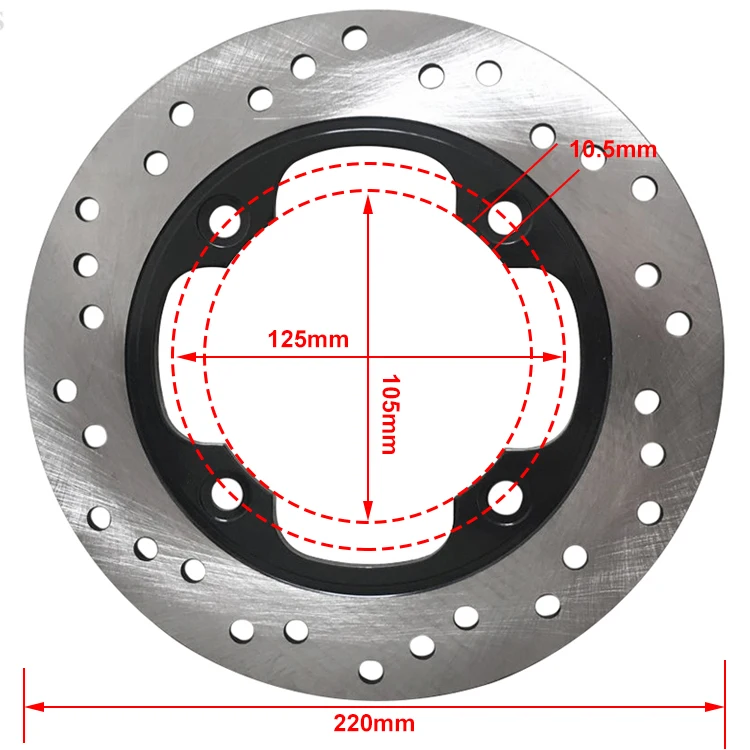 Custom Motorcycle Rear 220mm Brake Disc For Honda Cbr954rr - Buy 220mm ...