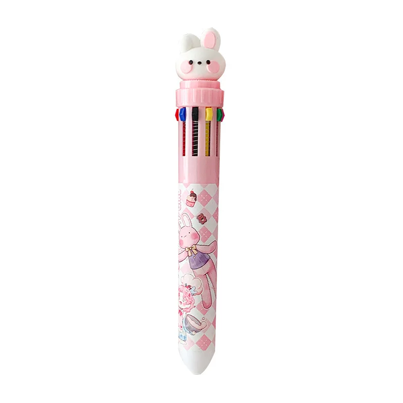 MOKA Animal Cartoon Head 10 Color Pen - Cute & Versatile