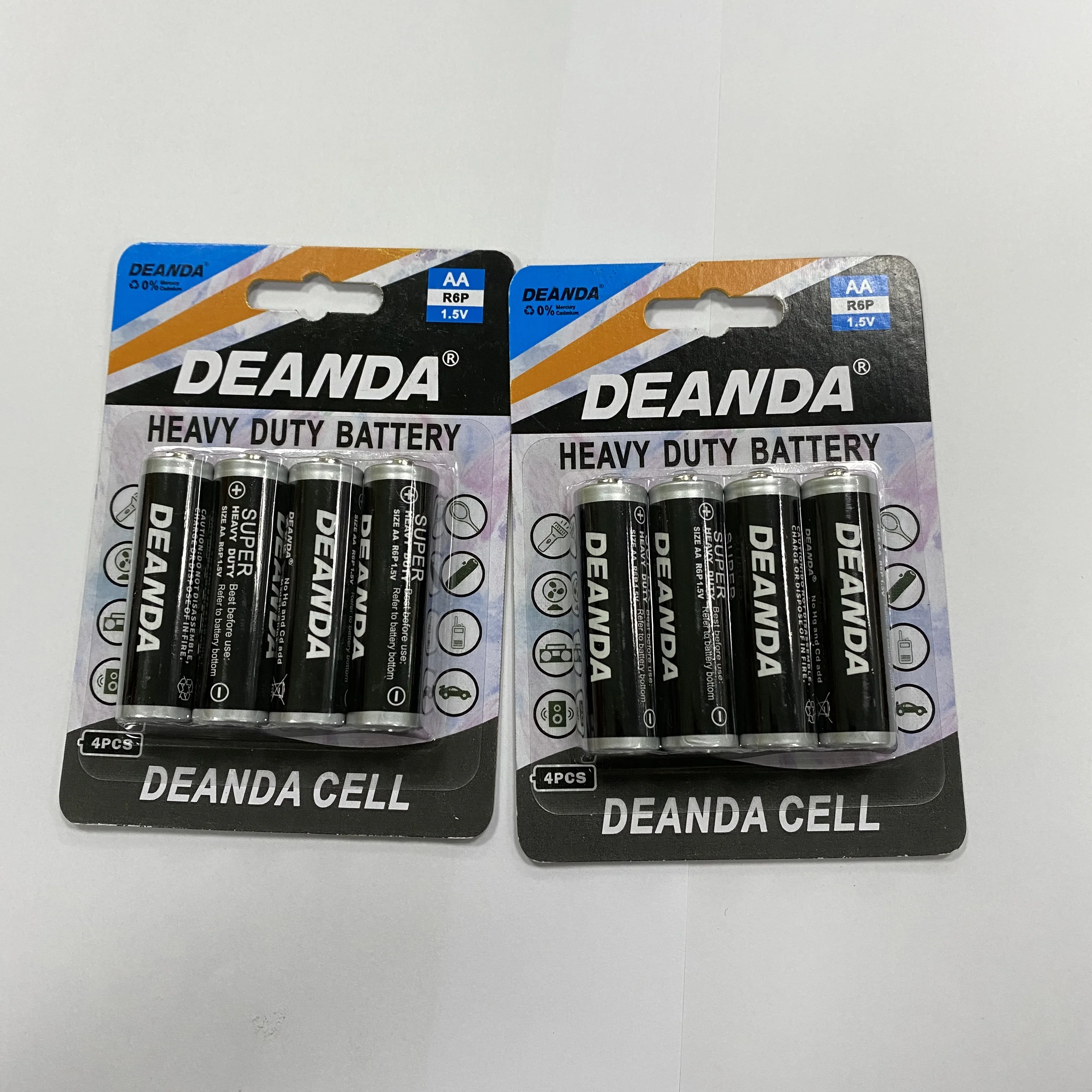 Shenzhen Deanda Aa Battery 1.5v Double A Carbon Zinc Dry Battery - Buy ...