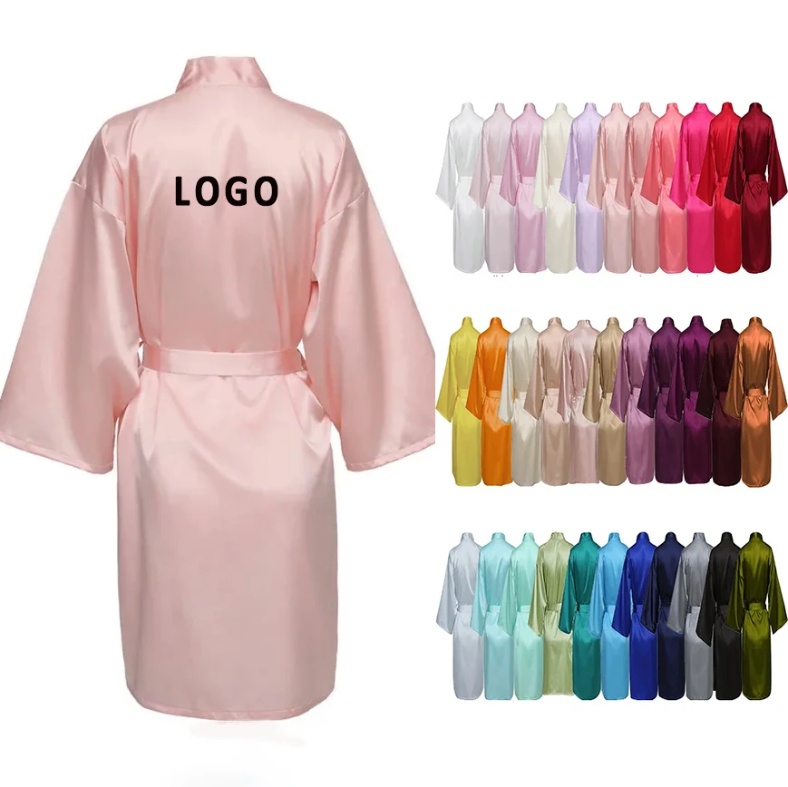 Luxury Satin Silk Robe Women - Perfect for Wedding Parties