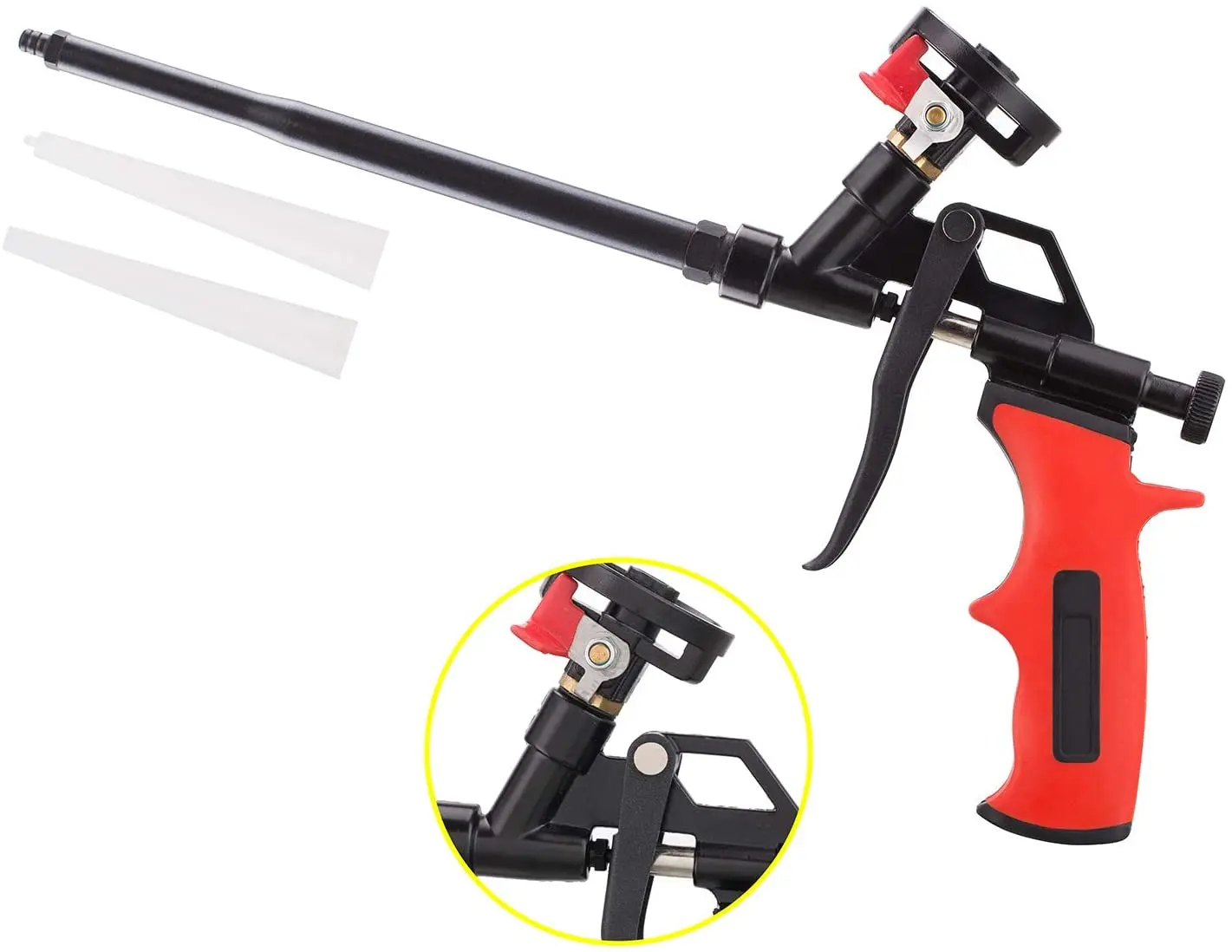 Pu Expanding Foaming Gun Heavy Duty Spray Foam Gun Metal Body Covered ...