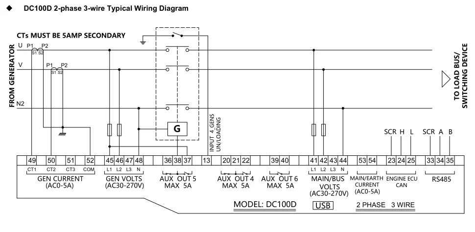 Parallel Generator Genset Controller Load Sharing Synchronising Control Module DC100D Replace ...