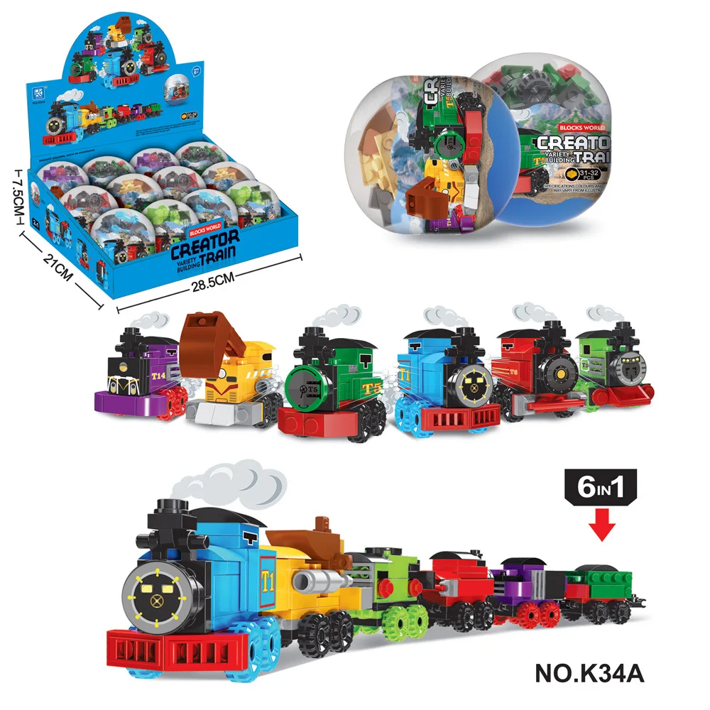 Wholesale Plastic Mini Building Block Surprise Egg Capsule Toy for Kids ...