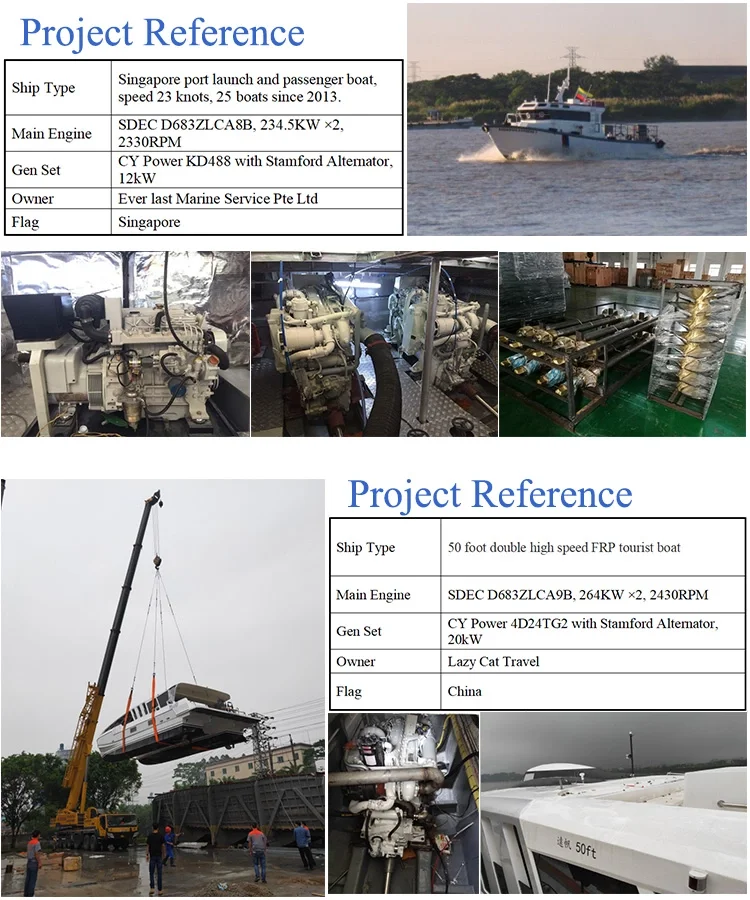 D683zlca3b Sdec 300hp Shanghai Inboard Turbocharged Intercooled Diesel ...