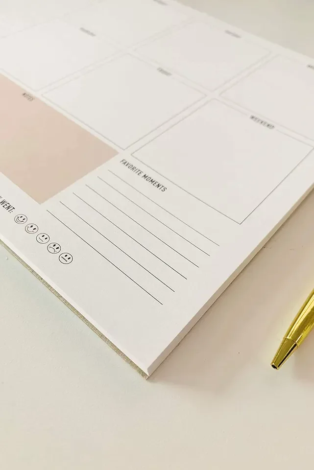 Notepads Customizable Desk Planning Tear Off Pad With Schedule Notepad ...