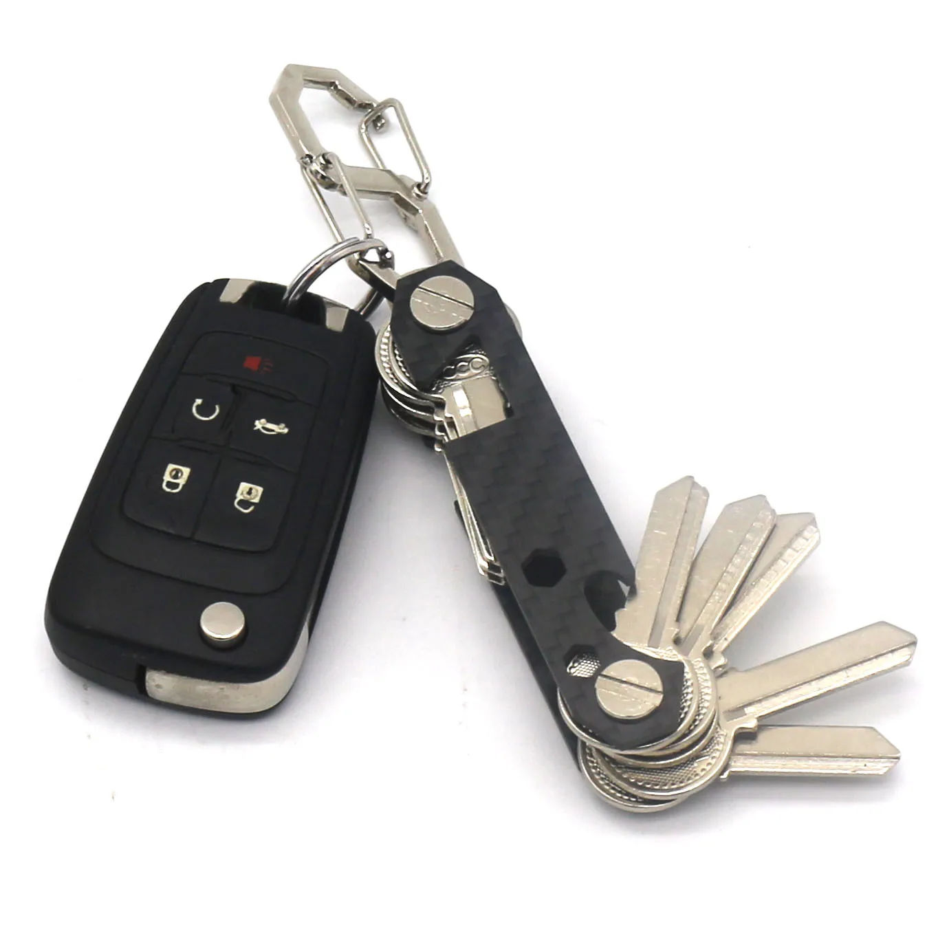 Smart Carbon Fiber Key Holder - Organize Your Keys Efficiently