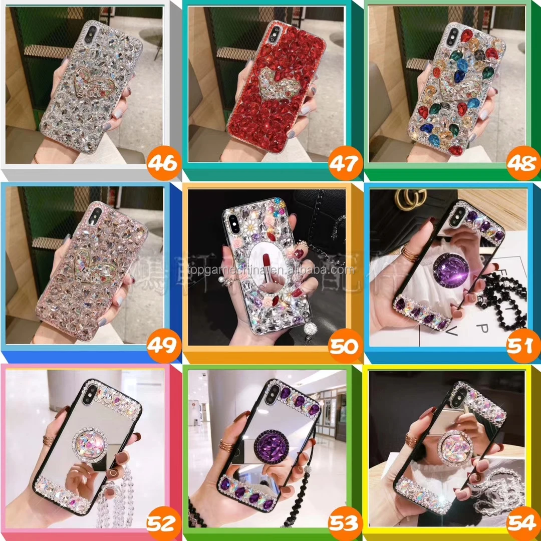 Luxury Diamond Perfume Bottle Shaped Handmade Phone Case Cover For ...
