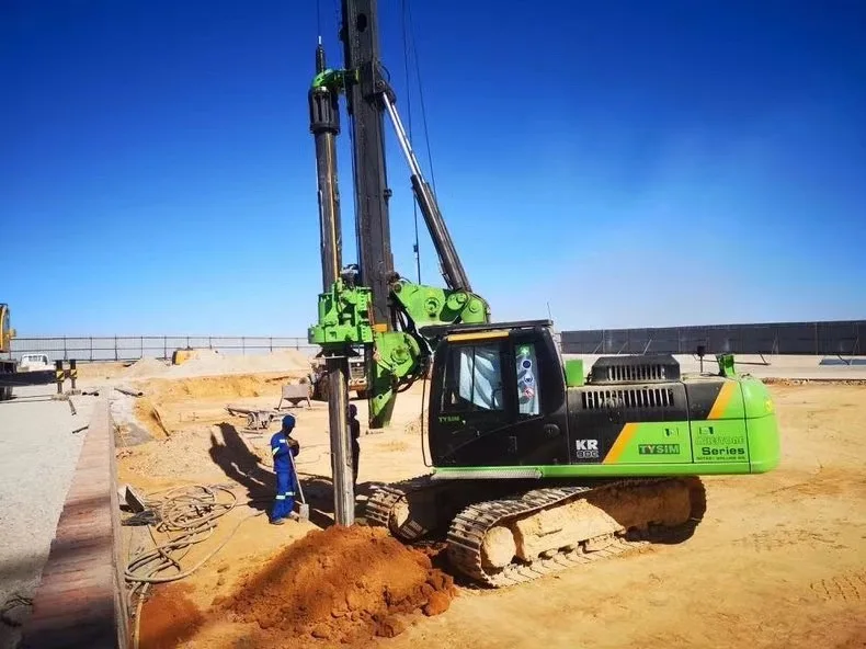 318D Excavator Drilling Attachment - Efficient Bore Well Machine